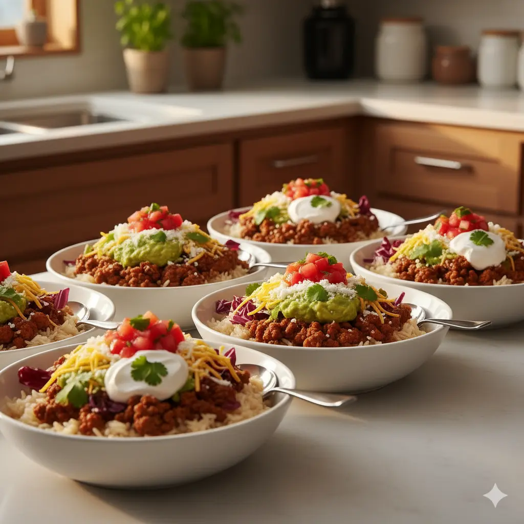 Taco Rice Bowl Recipe – 30-Minute Healthy Comfort Favorite
